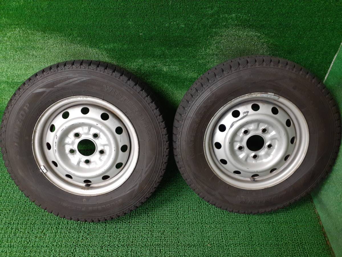 溝有 ダンロップ SV01 175R14 6PR LT スチール付 冬タイヤ付 2本セット 売切(スタッドレスタイヤ)｜売買されたオークション ...