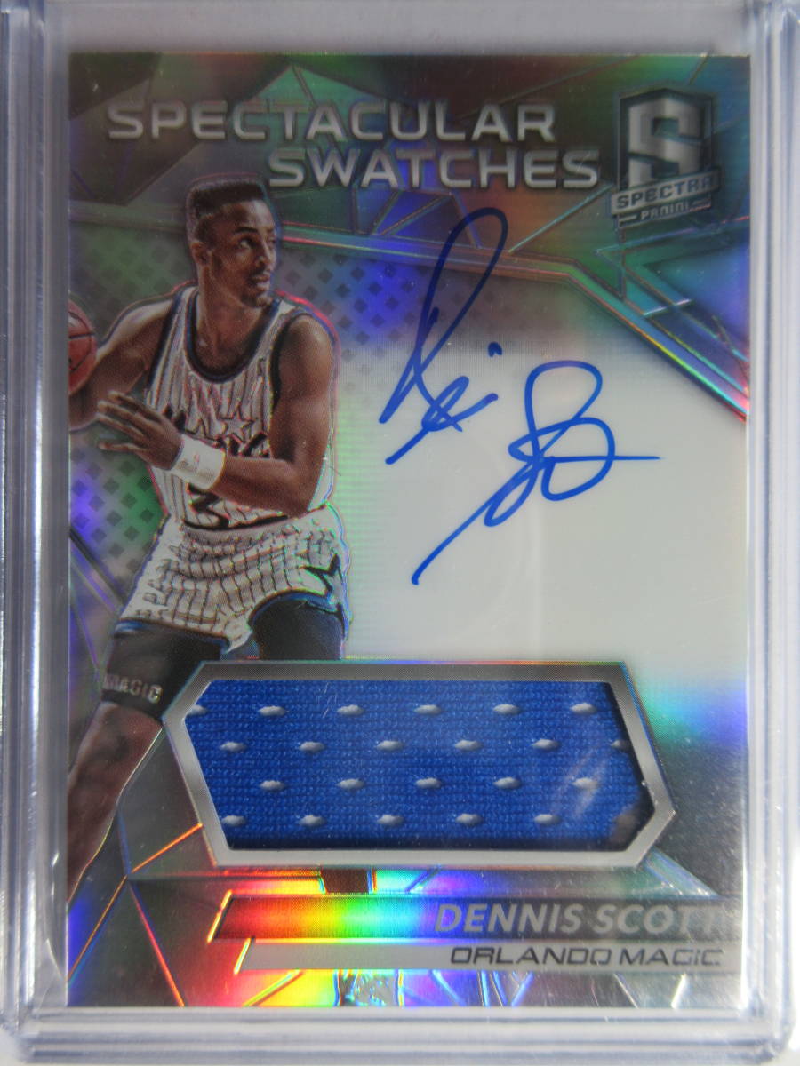 2016-17 Panini Spectra Silver Prizm Autograph Dennis Scott/149 Magic ...