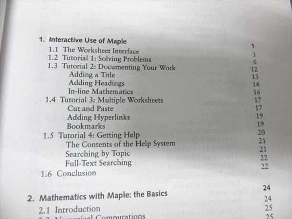 PC14-052 Springer Verlag Maple V Student Version: Maple V Release 4 1997 CD1枚付 Maple Waterloo ...