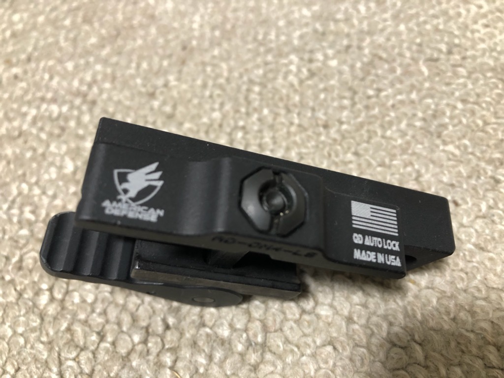 実物 American Defense Manufacturing aimpoint mount adm m4 m4s pro comp ...