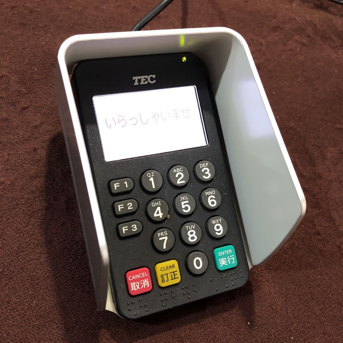 TEC 東芝テック INFOX EFT-POS CT-4100-A120-R PINPAD PADCT-4100-A110-R カード決済ターミナル 通電OK 現状品①(レジスタ)｜売買された ...