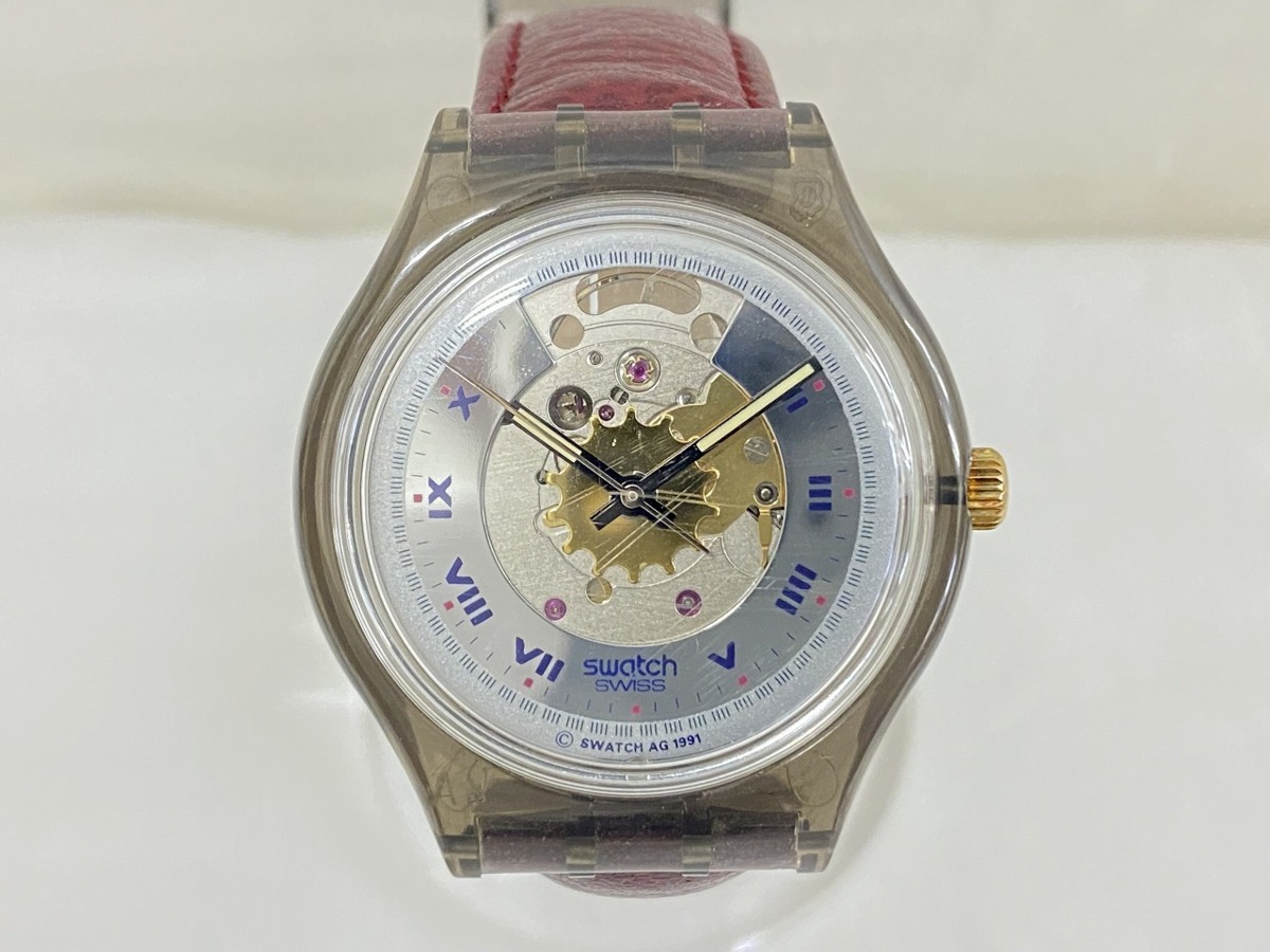 駆動品 Swatch スウォッチ automatic オートマティック 3針 スケルトン SWISS MADE ETA 2840 23石 腕 時計 自動巻き 箱付き(AUTOMATIC)｜売買 ...