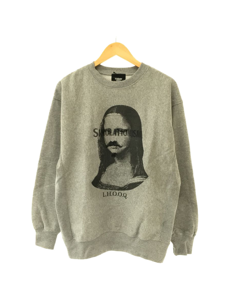 TODAY edition Simulationism Sweat/L.H.O.O.Q/モナリザ/スウェット/XL/コットン/グレー/プリント ...