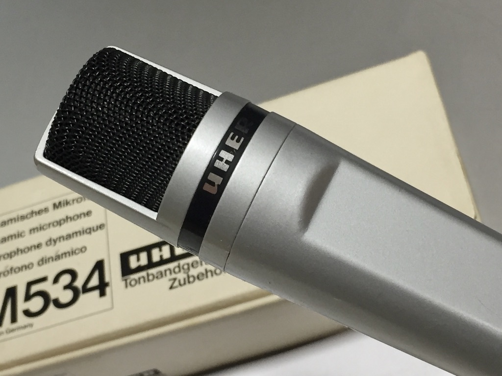 完動品 ドイツ製 UHER ウーヘル M534 ダイナミックマイク SENNHEISER MD421 白クジラと同傾向(ダイナミックマイク ...