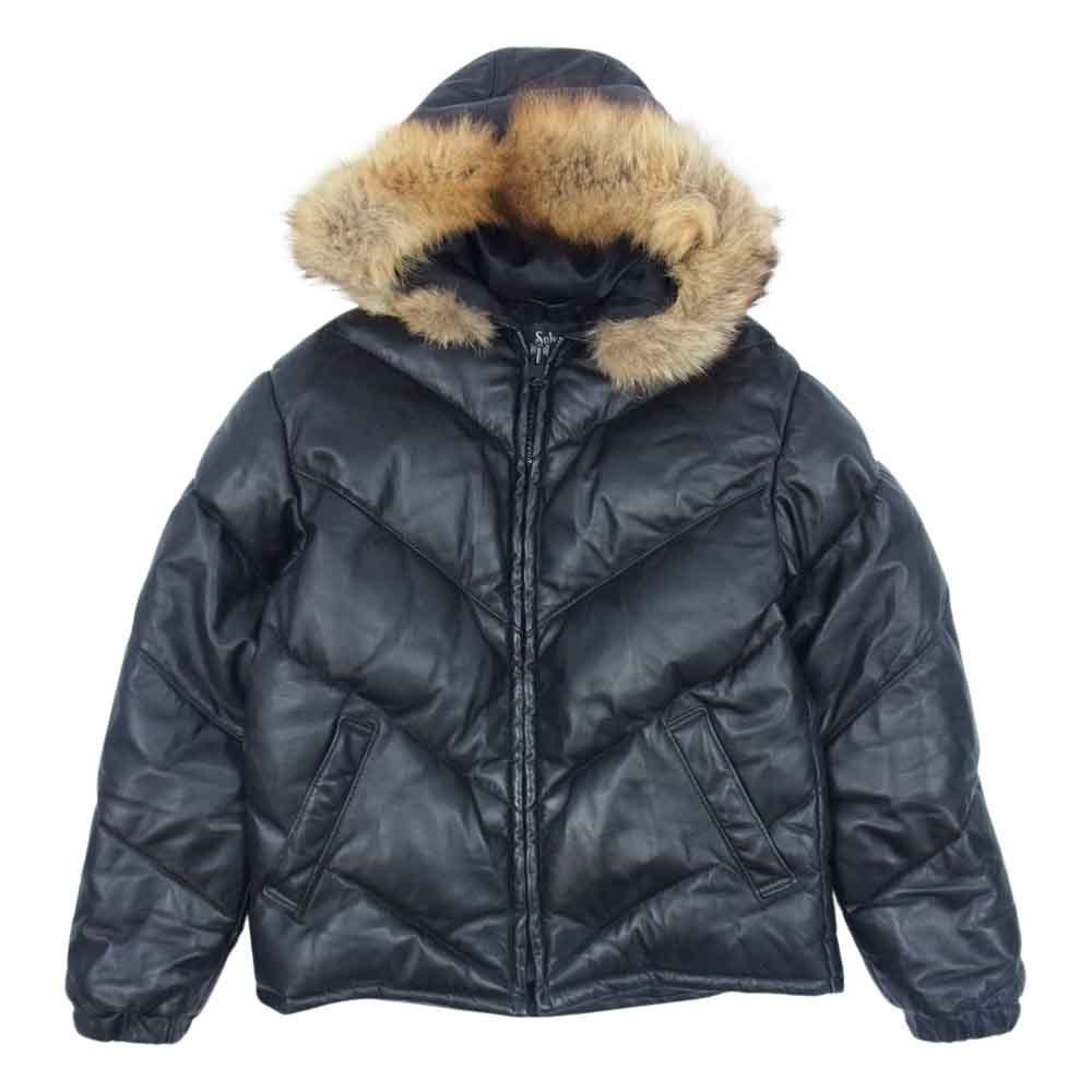 schott ショット 7005 国内正規品 USA製 LAMB HOOD DOWN JACKET 羊皮 ラム レザー ダウン ジャケット 38(ジャケット、上着)｜売買されたオークション情報 ...