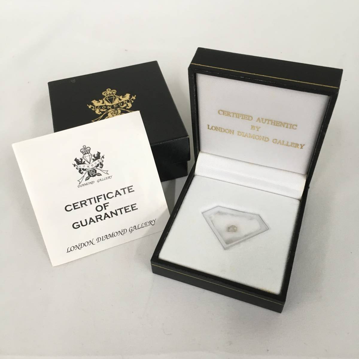 1193683 CERTIFICATE OF GUARANTEE LONDON DIAMOND GALLERY ダイヤ原石(原石)｜売買された ...