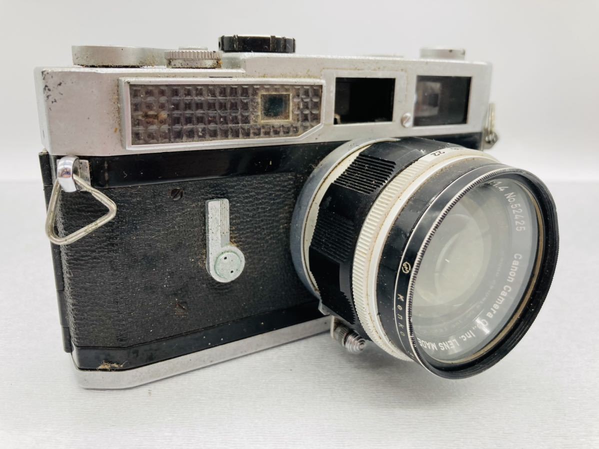 e71 必見 品 現状品 キャノン Canon 7 Canon Model 7 ボディ / 50mm 1:1.4 レンズ フィルム カメラ ...
