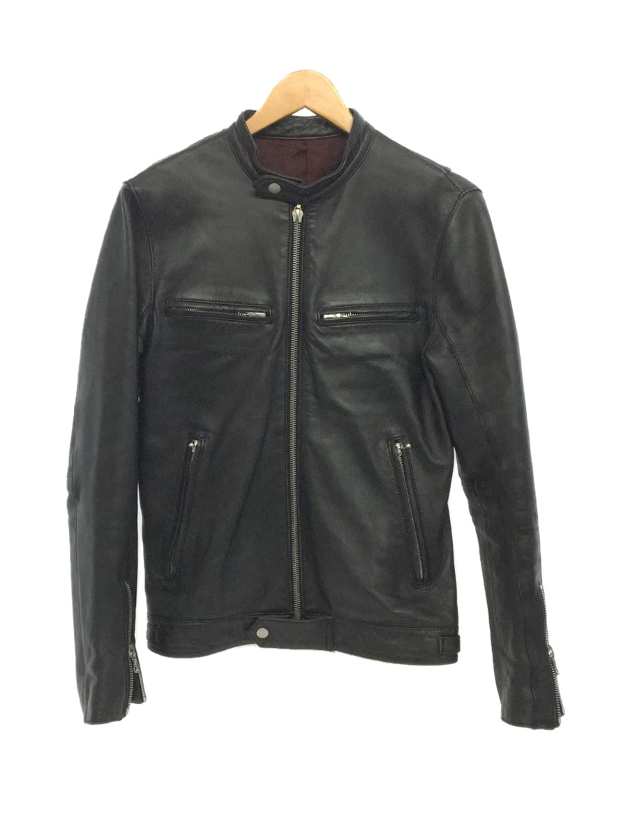 SHELLAC シープスキン/シングルライダースジャケット/46/レザー/BLK/擦れあり/SHELLAC/シェラック(Lサイズ)｜売買されたオークション情報、yahooの商品情報をアーカイブ ...