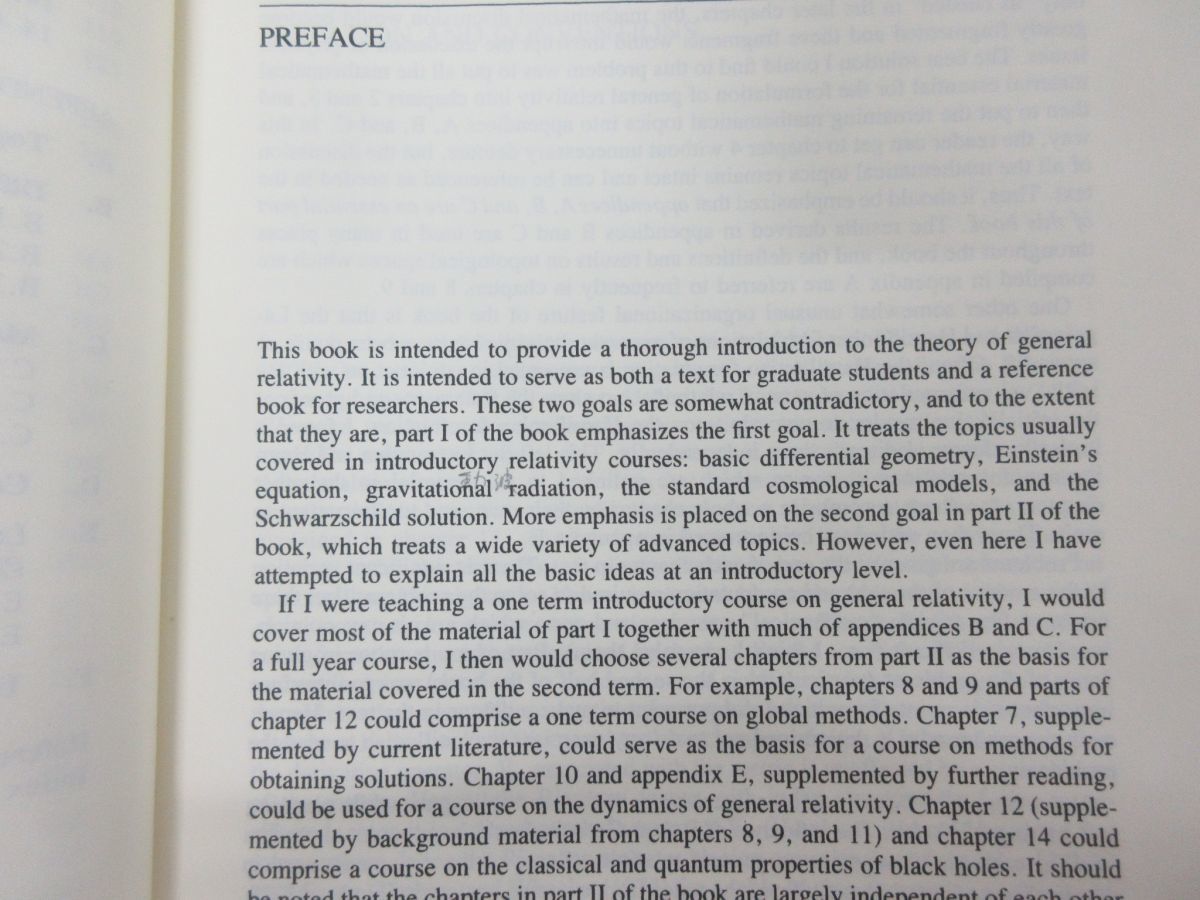 01 General Relativity/一般相対性理論/Robert M. Wald/University of Chicago ...