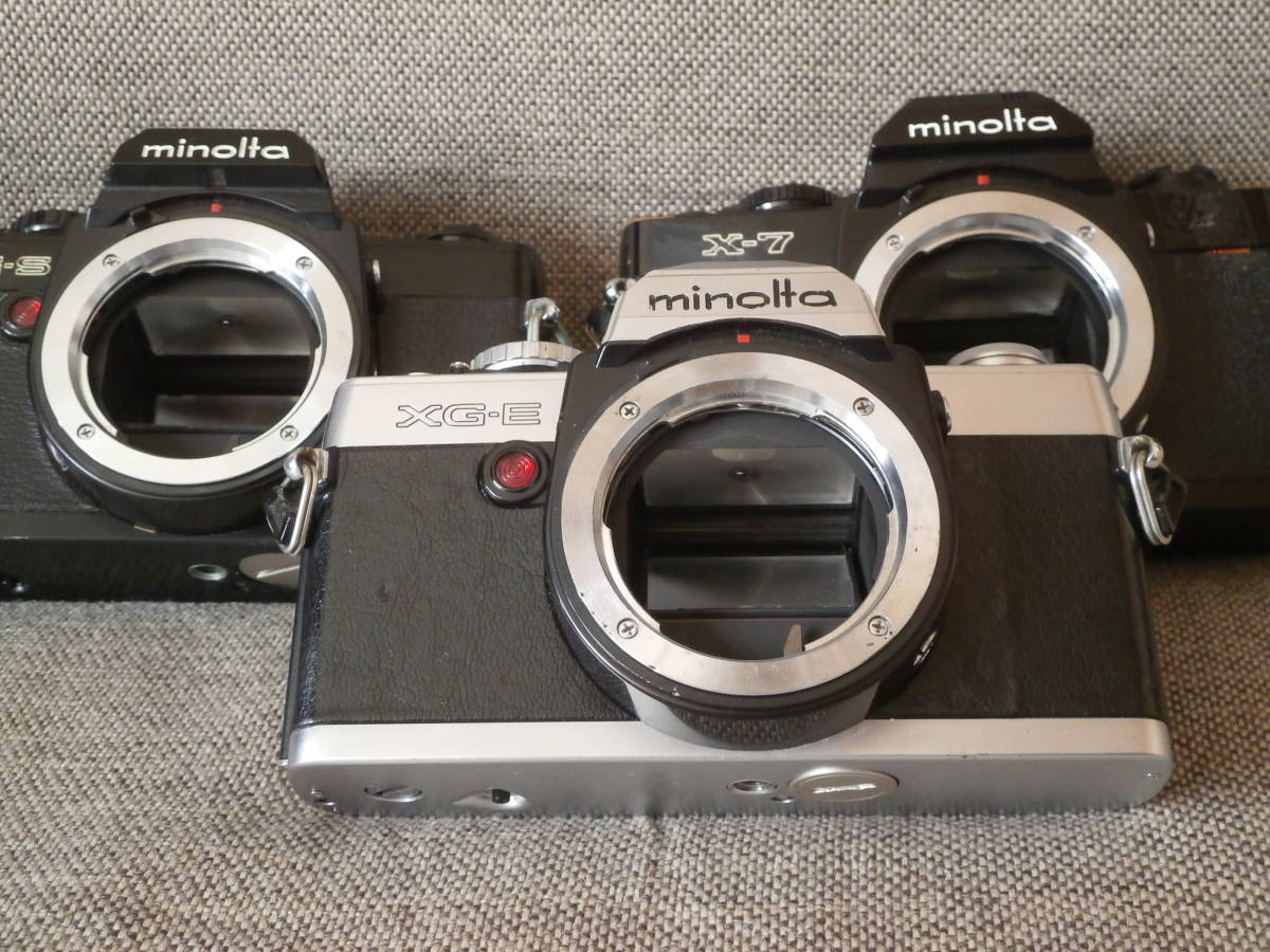 minolta X-7 / XG-E / XG-S ボディのみ3台 ジャンク品(ミノルタ)｜売買されたオークション情報、yahooの商品情報を ...