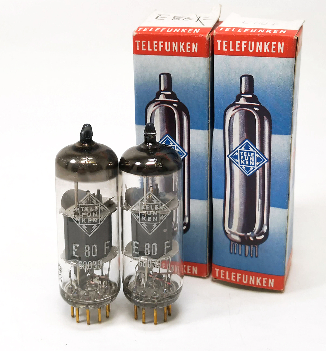 TELEFUNKEN 真空管 E80F 2本セット 金足 テレフンケン(真空管)｜売買されたオークション情報、yahooの商品情報をアーカイブ公開 - オークファン（aucfan.com）