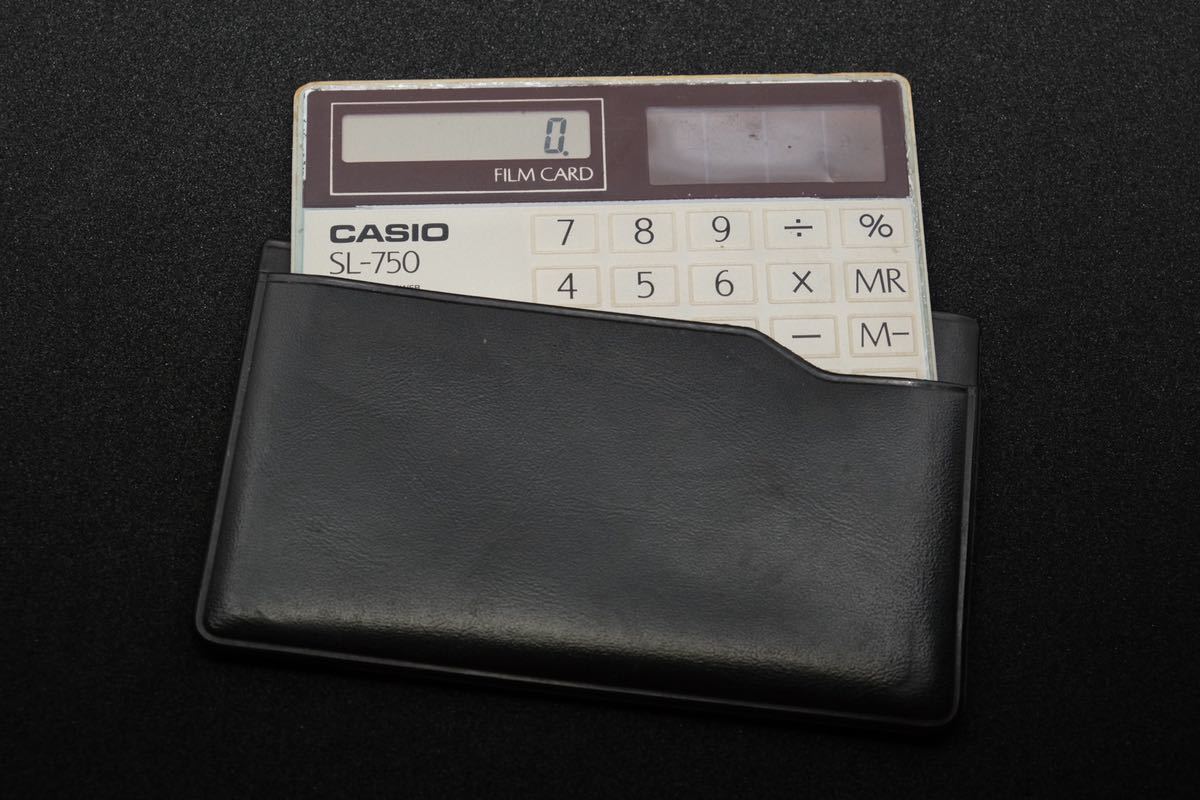 昭和レトロ CASIO カシオ SL-750 カード型ソーラー電卓(電化製品)｜売買されたオークション情報、yahooの商品情報をアーカイブ ...