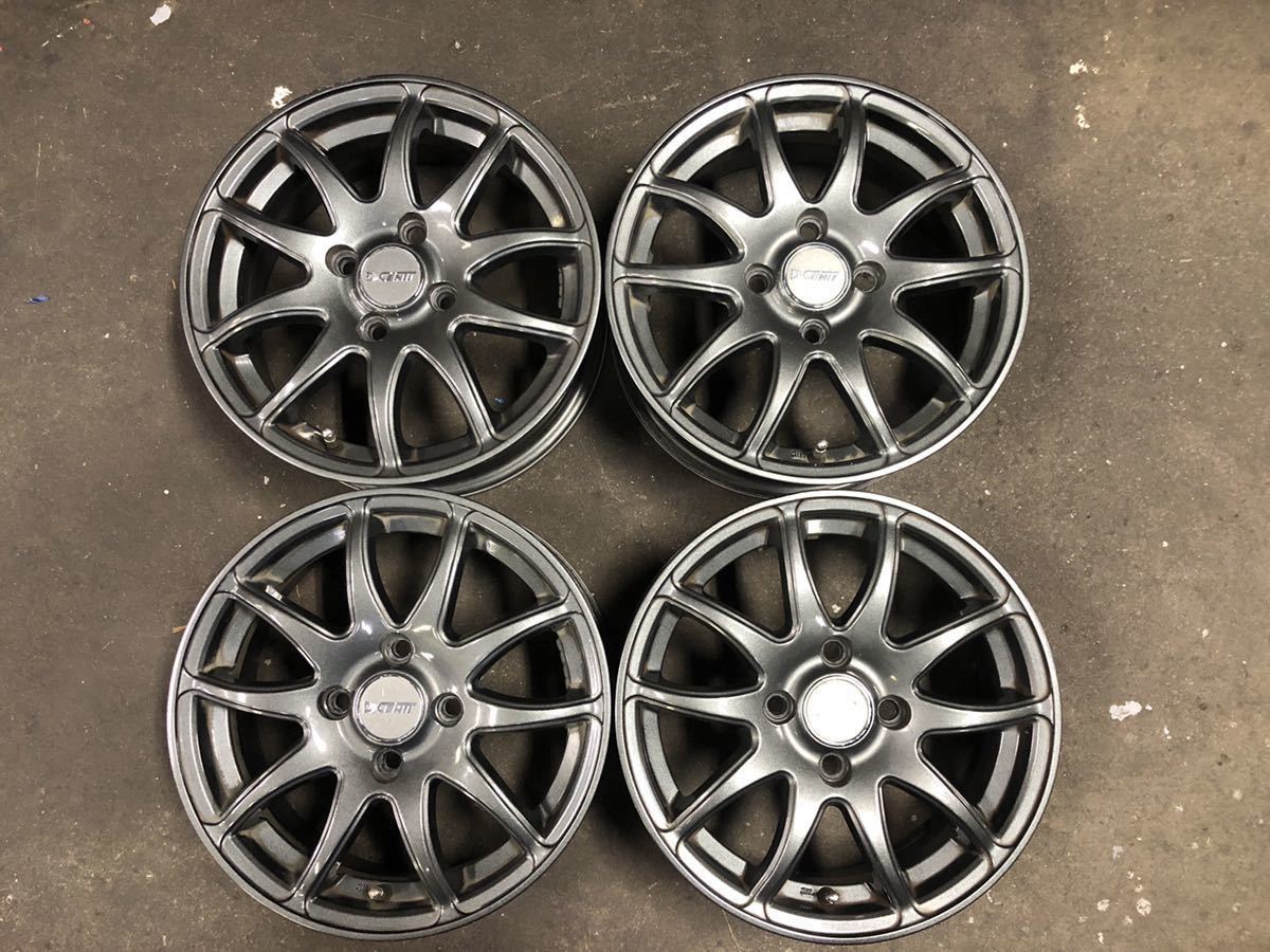 DCENTI STW10 4本セット AUTO WAY オフセット＋45 14インチ 5.5J JWL車検対応品 Fit ヴィッツ ノート ...