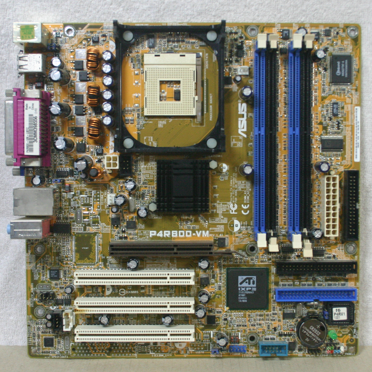 ASUS P4R800-VM Micro-ATX Socket478 ATI RADEON 9100 IGP+IXP200(ASUSTeK ...