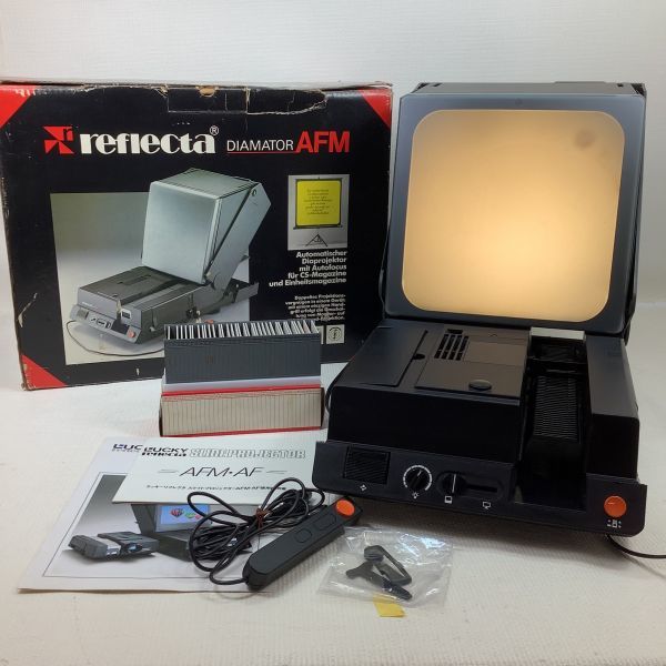 B3046 スライドプロジェクター LUCKY reflecta DIAMATOR AFM 南極などのスライドポジフィルム 30枚以上セット ...