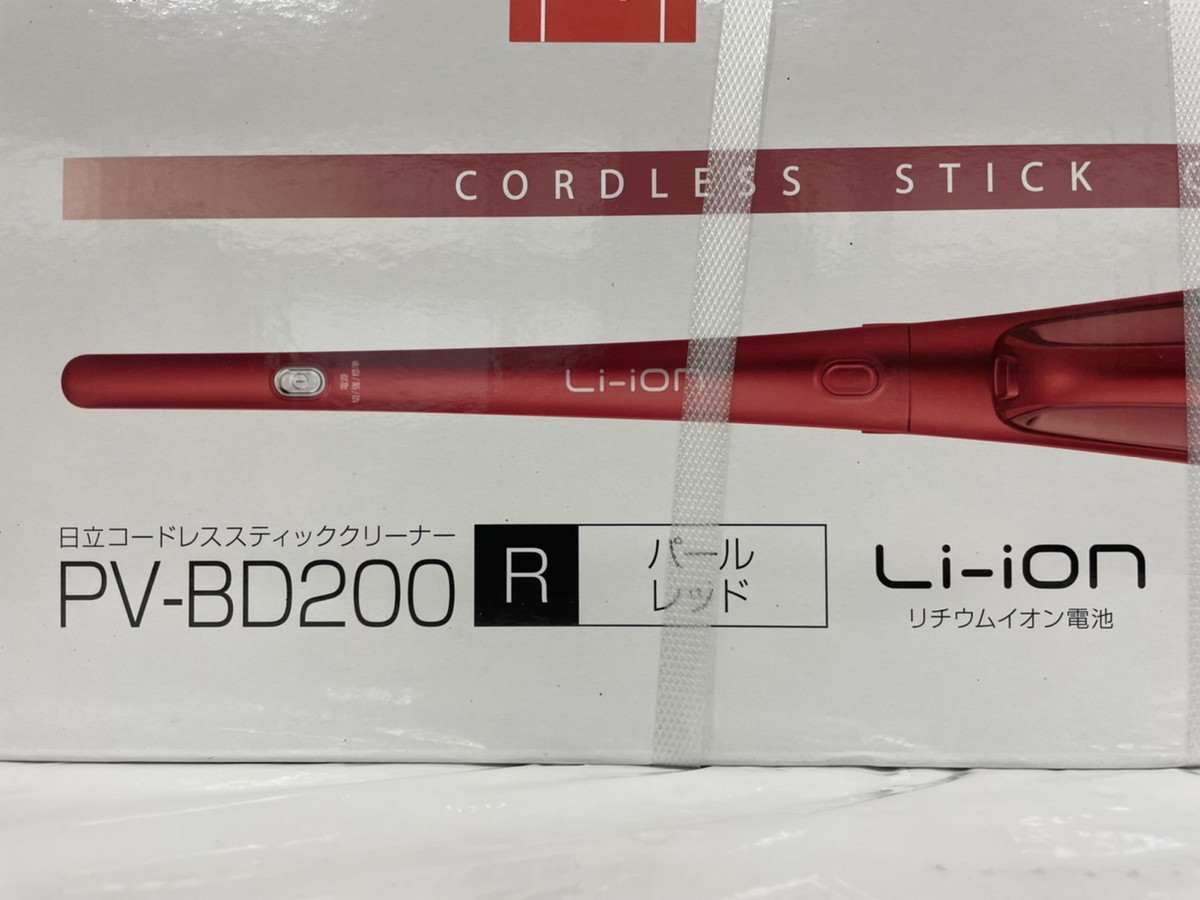 3-68 日立 スティッククリーナー コードレス式 PV-BD200 HITACHI 掃除機 レッド 付属品 説明書付 長期保管品の為(日立)｜売買されたオークション情報、yahooの商品情報 ...