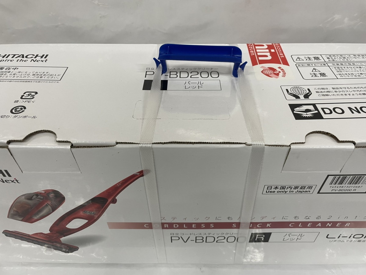 3-68 日立 スティッククリーナー コードレス式 PV-BD200 HITACHI 掃除機 レッド 付属品 説明書付 長期保管品の為(日立)｜売買されたオークション情報、yahooの商品情報 ...