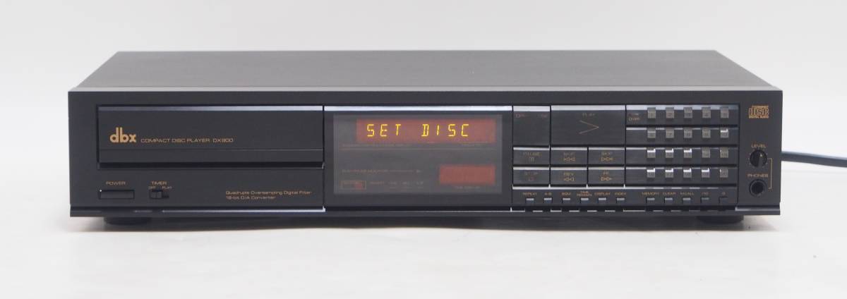 SG-249 ジャンク トレイ閉不可 dbx DX900 CDプレーヤー 京セラ 再生可能 80年代 CDデッキ ヴィンテージ オーディオ ...