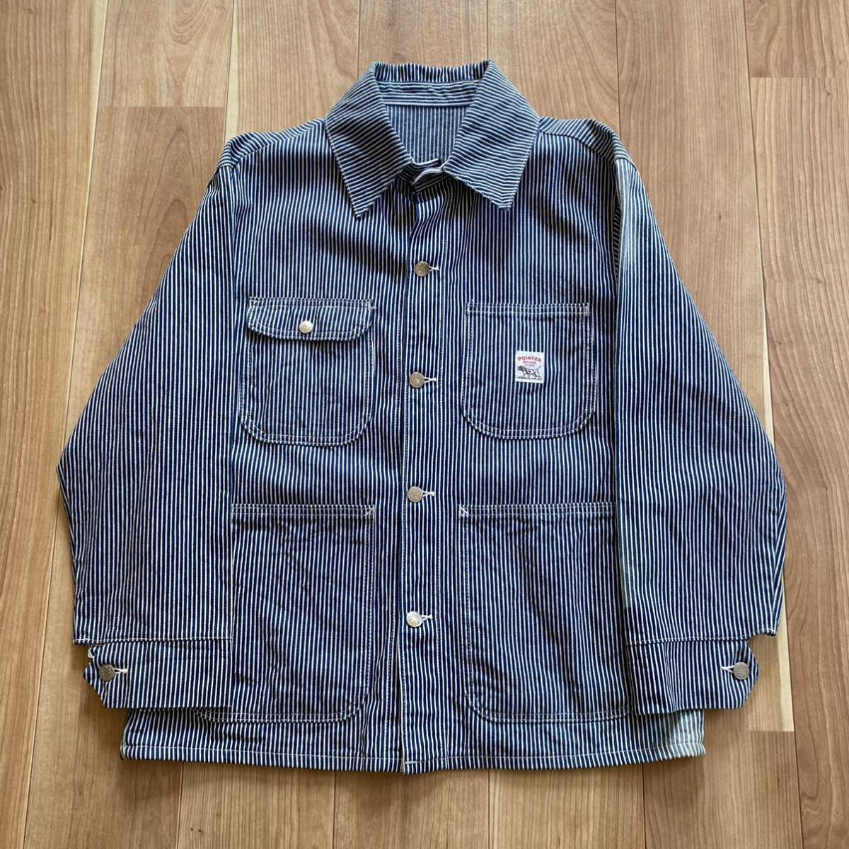 USA製/POINTER/ポインター/ヒッコリー/カバーオール/ワークジャケット/ジャケット/作業/DIY/ワーク/ロゴ/ワンポイント/メンズ/Mサイズ(Mサイズ)｜売買されたオークション情報 ...