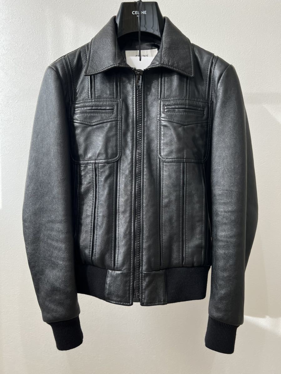 20AW CELINE Leather Jacket 44 black セリーヌ レザージャケットhedi slimane aviator jacket(セリーヌ)｜売買されたオークション情報 ...