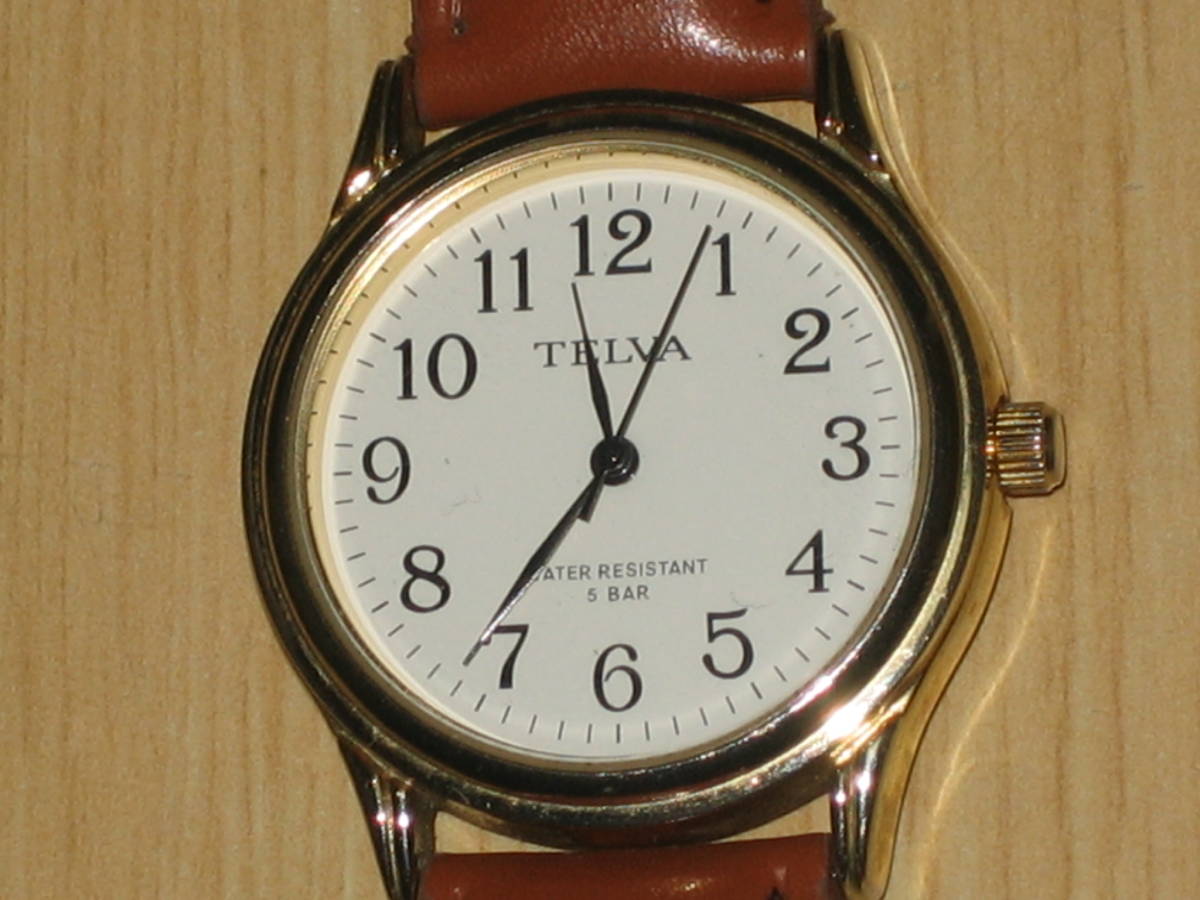 TELVA テルバ TEV-2276 メンズ腕時計 5BAR(3針（時、分、秒）)｜売買されたオークション情報、yahooの商品情報を ...