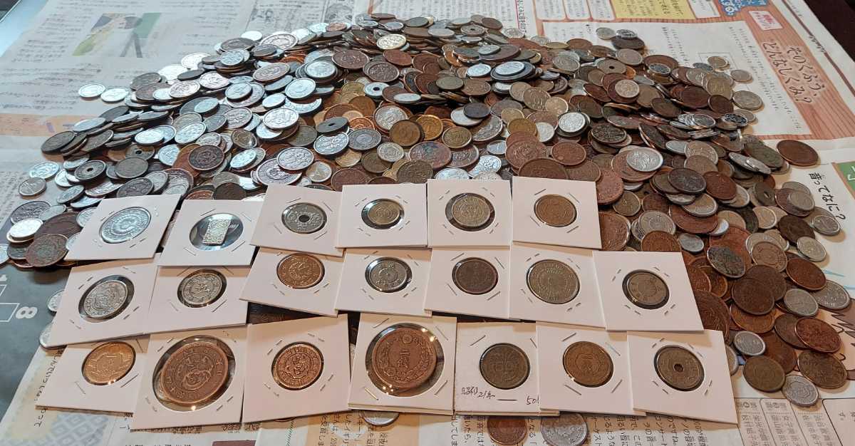 総重量6.4kg超 大量 極 クラス 並 日本 古銭 銀貨 銅貨 アルミ銭 穴銭 50銭 20銭 10銭 5銭 2銭 1銭 半銭 MN2(その他)｜売買されたオークション情報、yahooの商品 ...