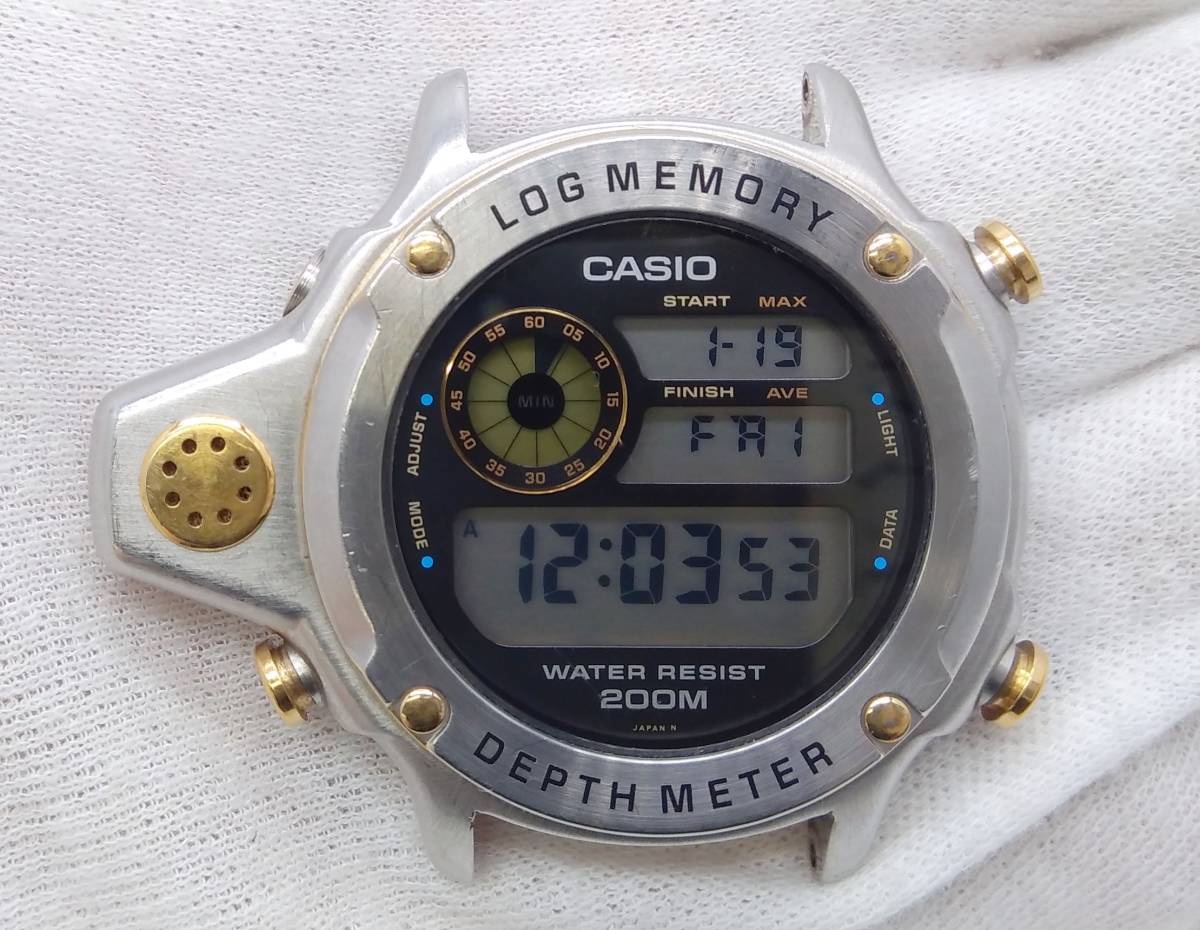 ジャンク CASIO LOG MEMORY カシオ ログメモリー デプスメーター クォーツ メンズ 腕時計 DEP-500 デジタル フェイスのみ(その他)｜売買されたオークション情報 ...