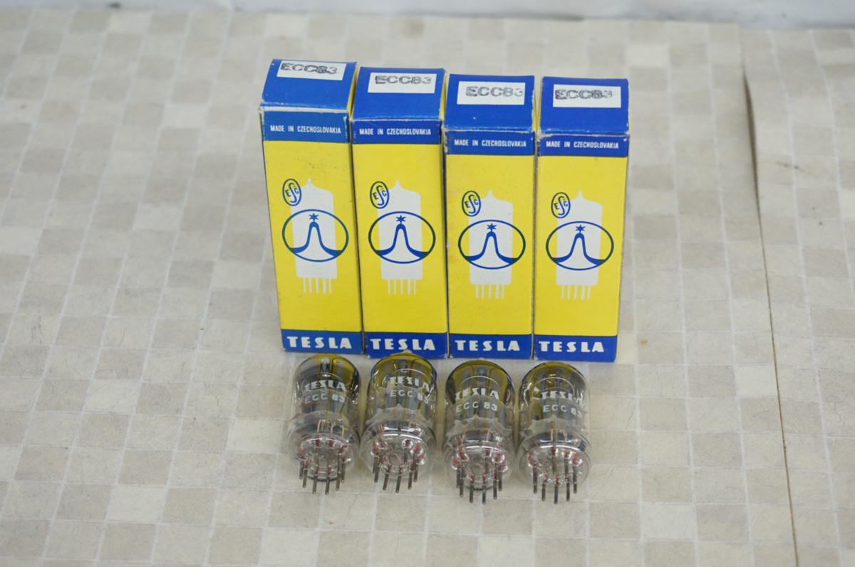 SK 品 TESLA テスラ ECC83 真空管 4本セット 元箱付き a460160(真空管)｜売買されたオークション情報、yahooの商品 ...