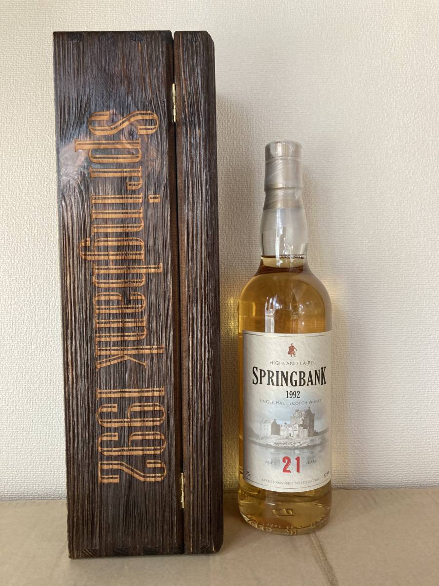 未開栓 木箱付 ハイランドレアード スプリングバンク 21年 highland laird whisky springbank(キャンベル ...