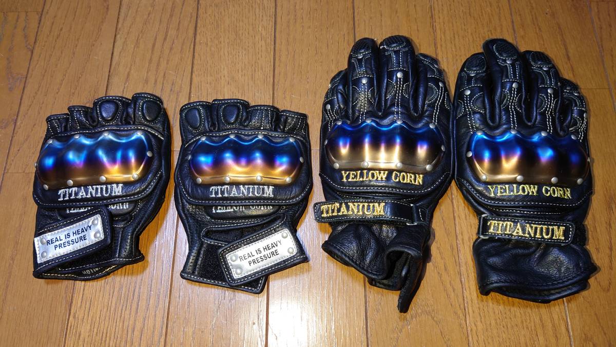 YELLOW CORN TITANIUM チタニウムグローブ セット 数回使用のみ イエローコーン(Mサイズ)｜売買されたオークション情報 ...