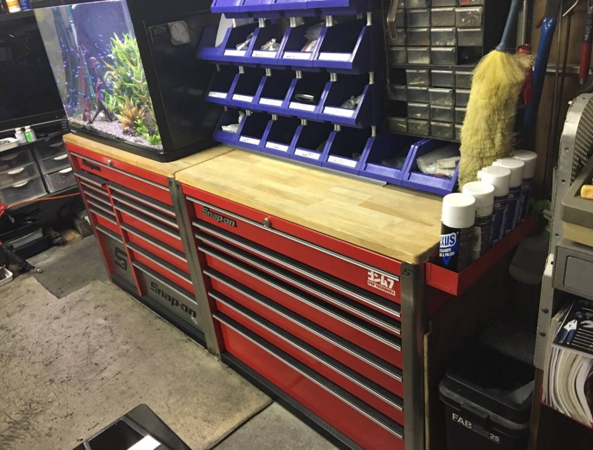 スナップオン ロールキャブ 工具箱用 ウッドトップ 天板 適合:KRA4813 KRA4107 KRA2212 北米産のパイン材にて作成してい ...