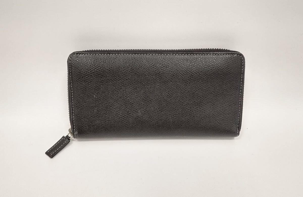 1265 Helena MORPHO ヘレナモルフォ ラウンドファスナー アンティークフィニッシュレザー 長財布 ブラック 黒(長財布（小銭 ...