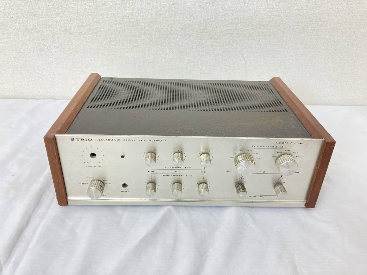 IE43 I TRIO トリオ MODEL F-6000 クロスオーバーネットワーク チャンネルデバイダー 欠品箇所有 動作未確認 現状品 ...