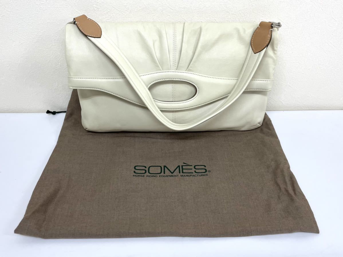 SOMES SADDLE ソメスサドル レザー ショルダー ハンド 2way バッグ 白 ホワイト 肩掛け トート 袋付き(ショルダーバッグ)｜売買されたオークション情報、yahooの商品情報 ...