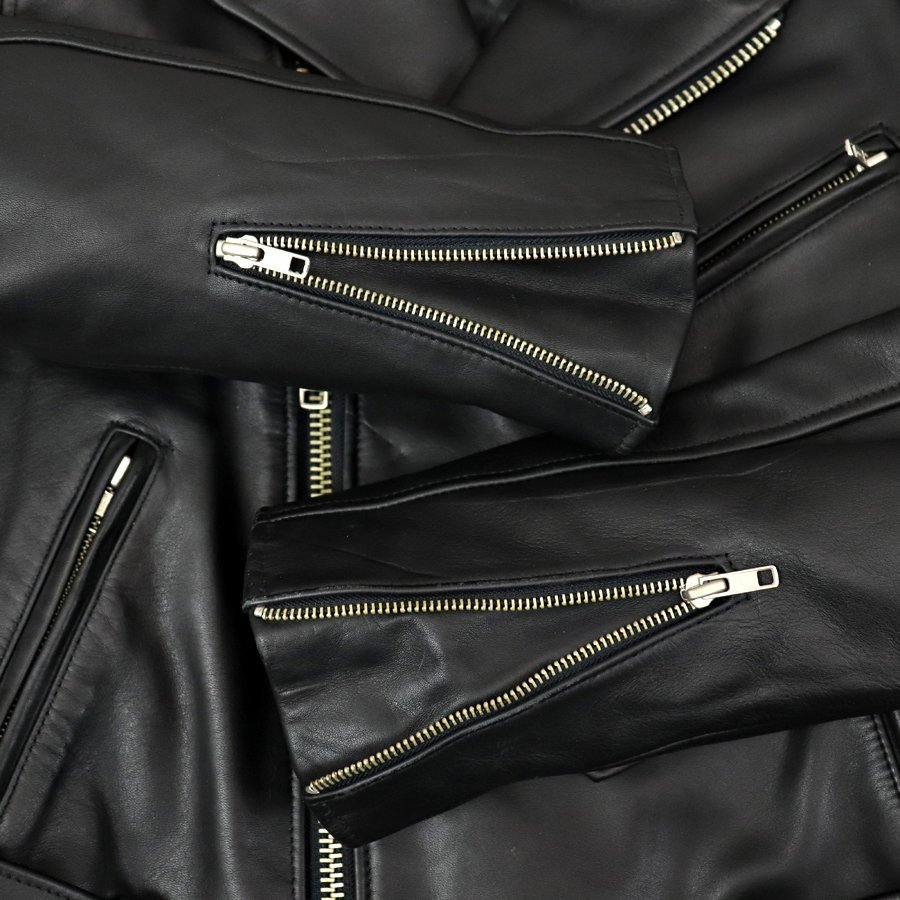 BRN' GELEONE CLV ガレオネ 牛革 ステアハイド レザー 618タイプ ダブル ライダースジャケット 黒 ブラック L 中綿入り バイクウェア(Lサイズ)｜売買されたオークション ...