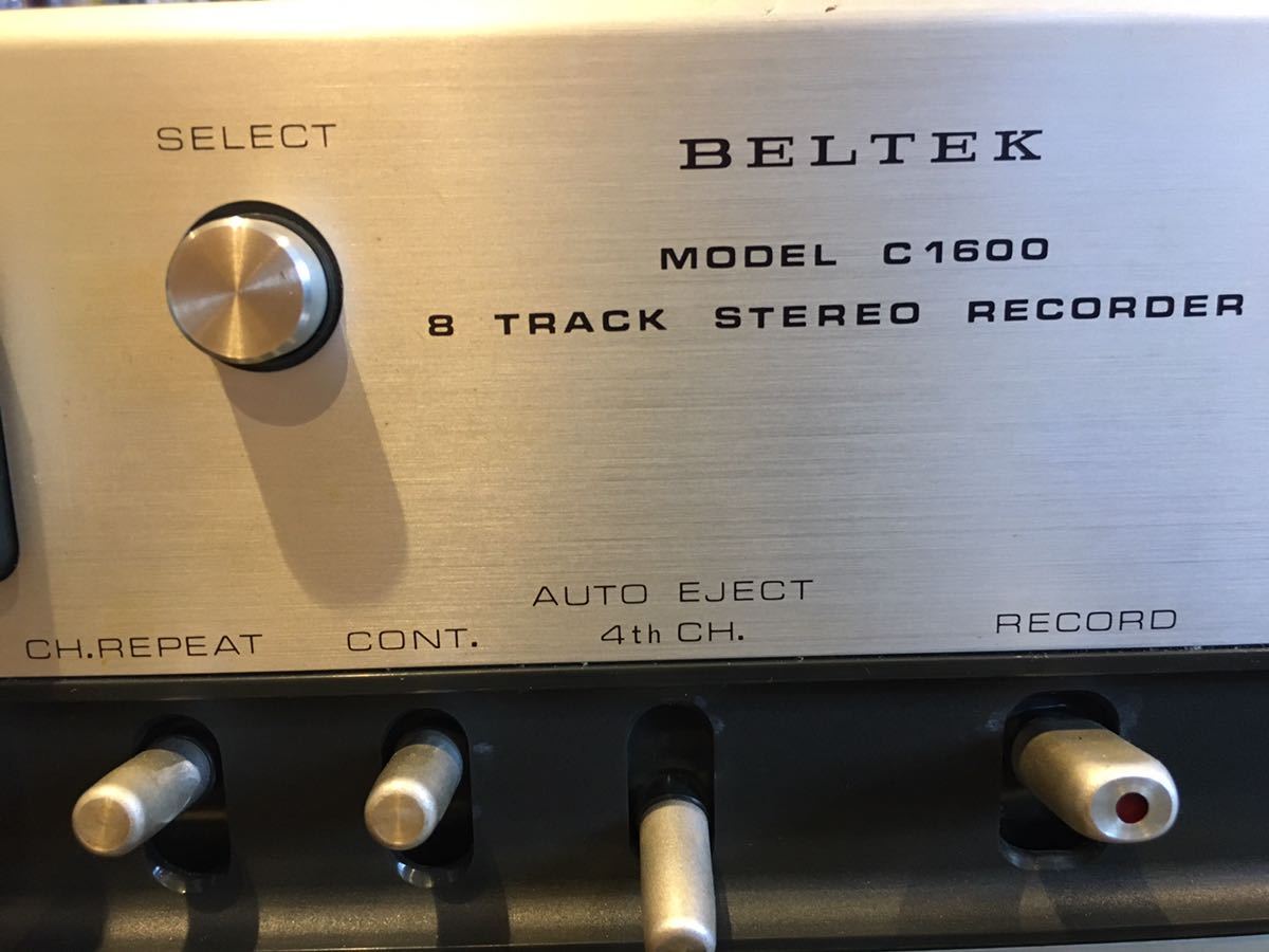 beltek model c1600 8トラックステレオレコーダー ジャンク ベルテック 8トラ(一般)｜売買されたオークション情報 ...