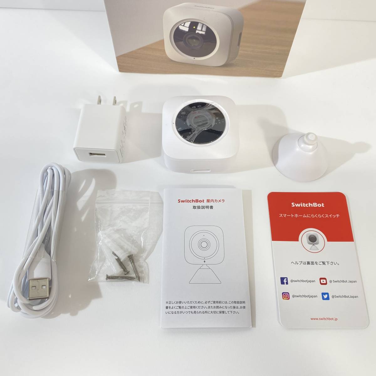 E 2003 動作未確認 SwitchBot 屋内カメラ CCAH21LP4140T2 Alexa Googleアシスタント アレクサ 24時間 460102000049(防犯カメラ)｜売買さ ...