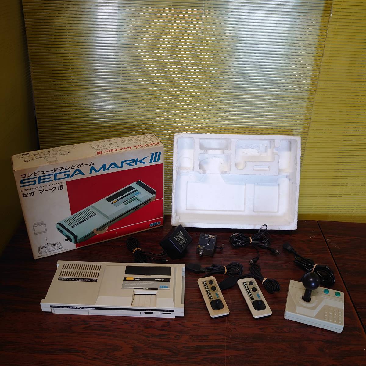 SEGA MARK III 3 Console working SEGA MARK III SJ-300M 本体 ウッディポップ パドル ...