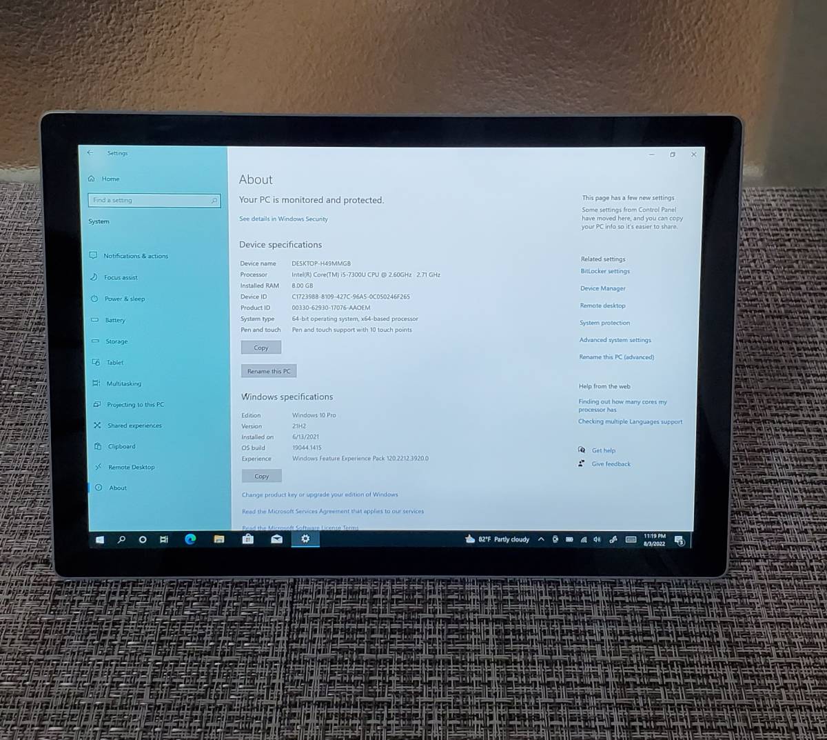 MicroSoft タブレットPC Surface Pro 5(Windows)｜売買されたオークション情報、yahooの商品情報をアーカイブ公開 - オークファン（aucfan.com）