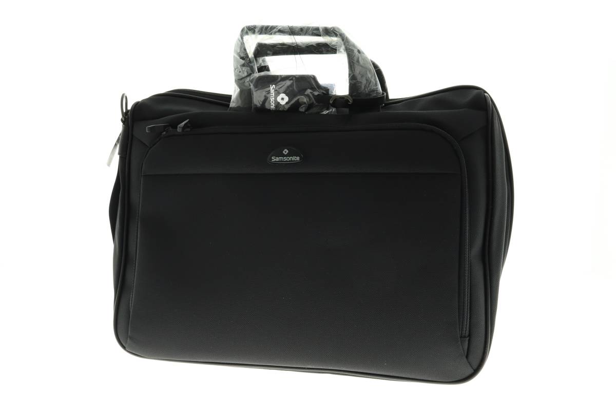 VMPD4-74-65 Samsonite サムソナイト ビジネスバッグ ブリーフケース No 1803601 WORLDPROOF メンズ ブラック タグ付き 自宅保管品(かばん、バッグ ...