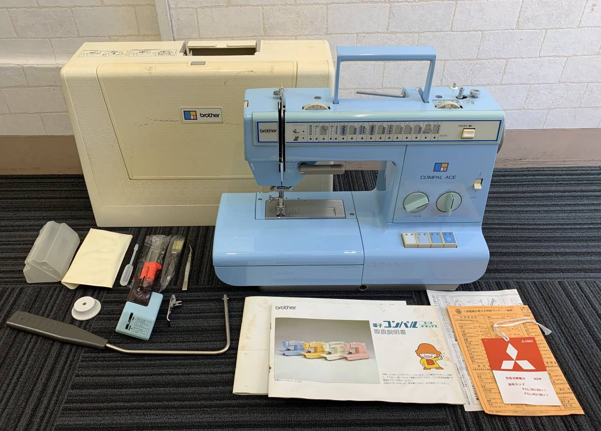 通電確認OK brother ブラザー ミシン COMPAL ACE ZZ3-B769 コンパル エース 針 ジャンク扱い(ブラザー)｜売買さ ...