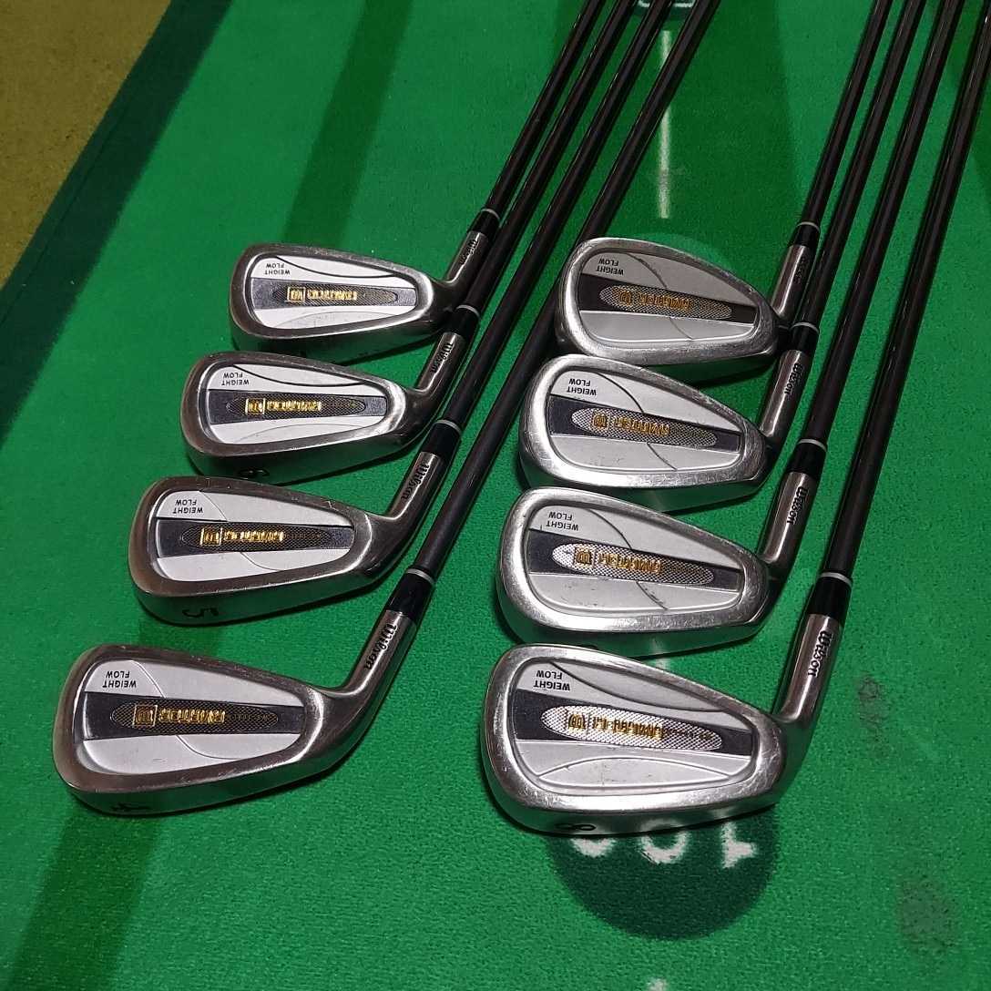 左用 ウィルソン WS-308LH AVIATOR 4~9.P.S 8本 フレックスR Wilson レフティー カーボンシャフト WT ...