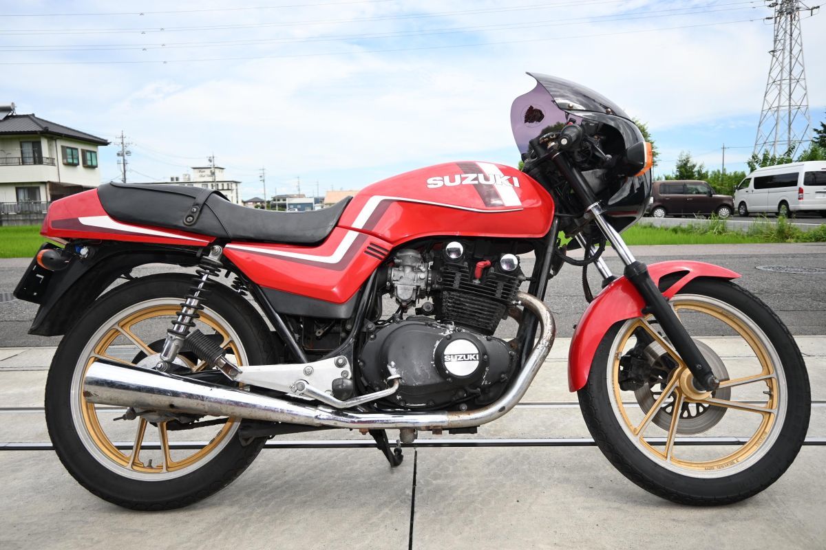 GSX400E ゴキ 当時物 純正 実動エンジン 【動画あり】 吹き上がり好調！ SUZUKI 検/GSX250 GSX450 ザリ ...