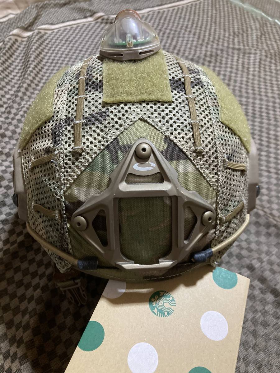 実物 OPS-CORE オプスコア MESH HELMET COVER MULTICAM MARITIME レプリカヘルメット付き 検トレポン ...