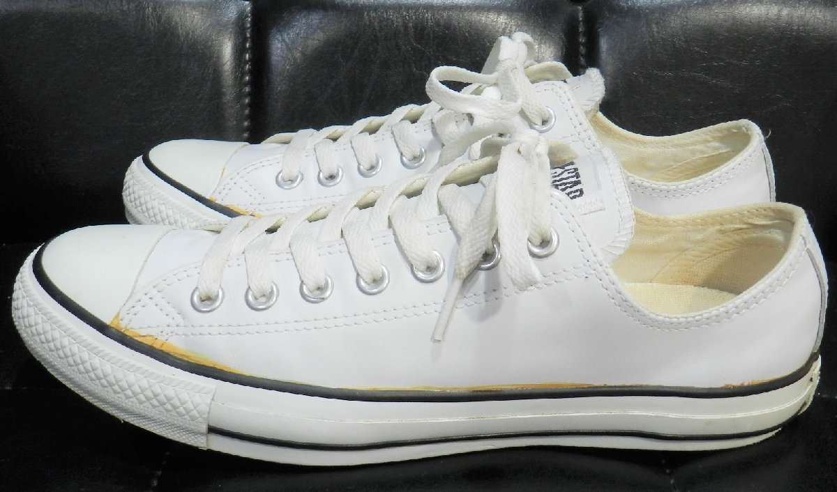 コンバース オールスター レザー OX ホワイト 27cm CONVERSE ALL STAR OX 白(27.0cm)｜売買されたオークション情報、yahooの商品情報をアーカイブ公開 ...