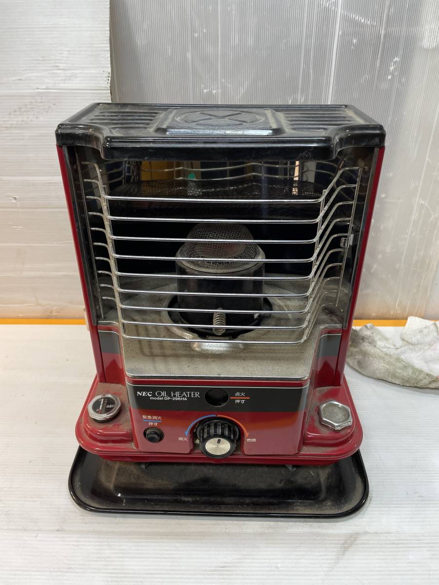 NEC 開放式石油ストーブ DP-296HA Oil heater 7049s 石油ストーブ オイルヒーター 昭和レトロ レトロ家電 ストーブ ...