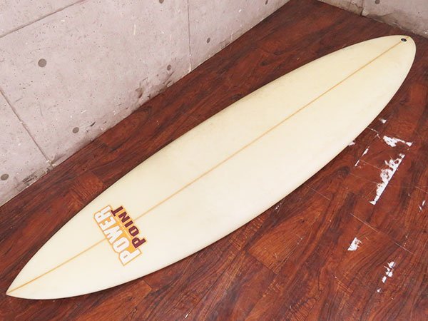 POWER POINT/パワーポイント ANDY JACKS 7.5F ボードカバー/フィン付き ロングボード/サーフボード 20万 ...