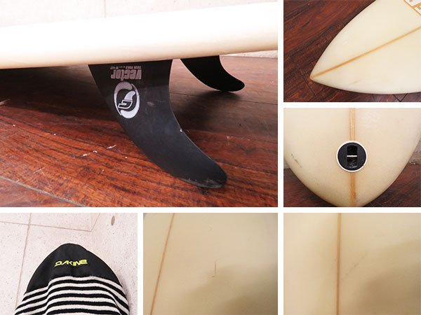 POWER POINT/パワーポイント ANDY JACKS 7.5F ボードカバー/フィン付き ロングボード/サーフボード 20万 ...