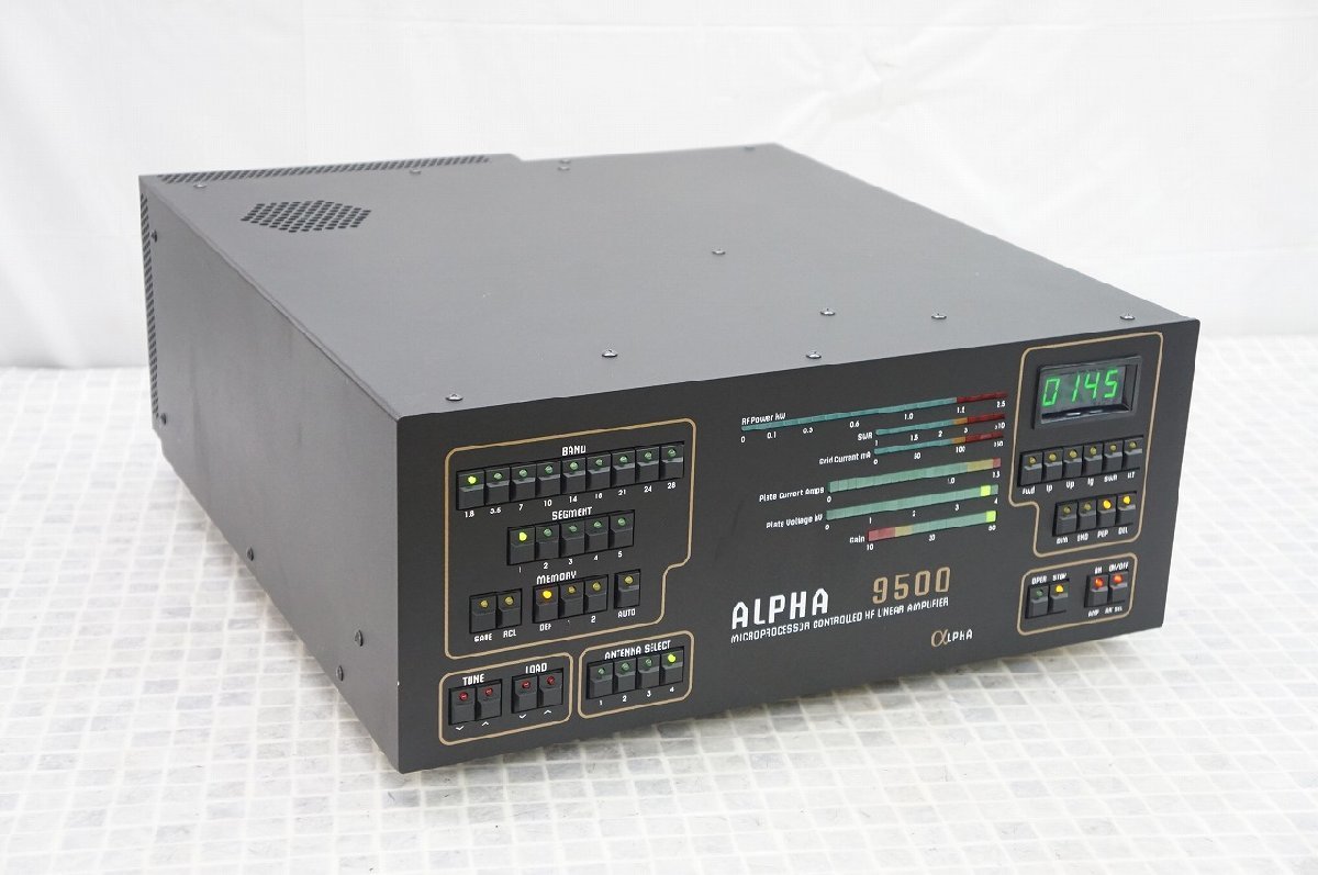 NZ H339017S ALPHA アルファ 9500 HF リニアアンプ MICROPROCESSOR CONTROLLED HF ...