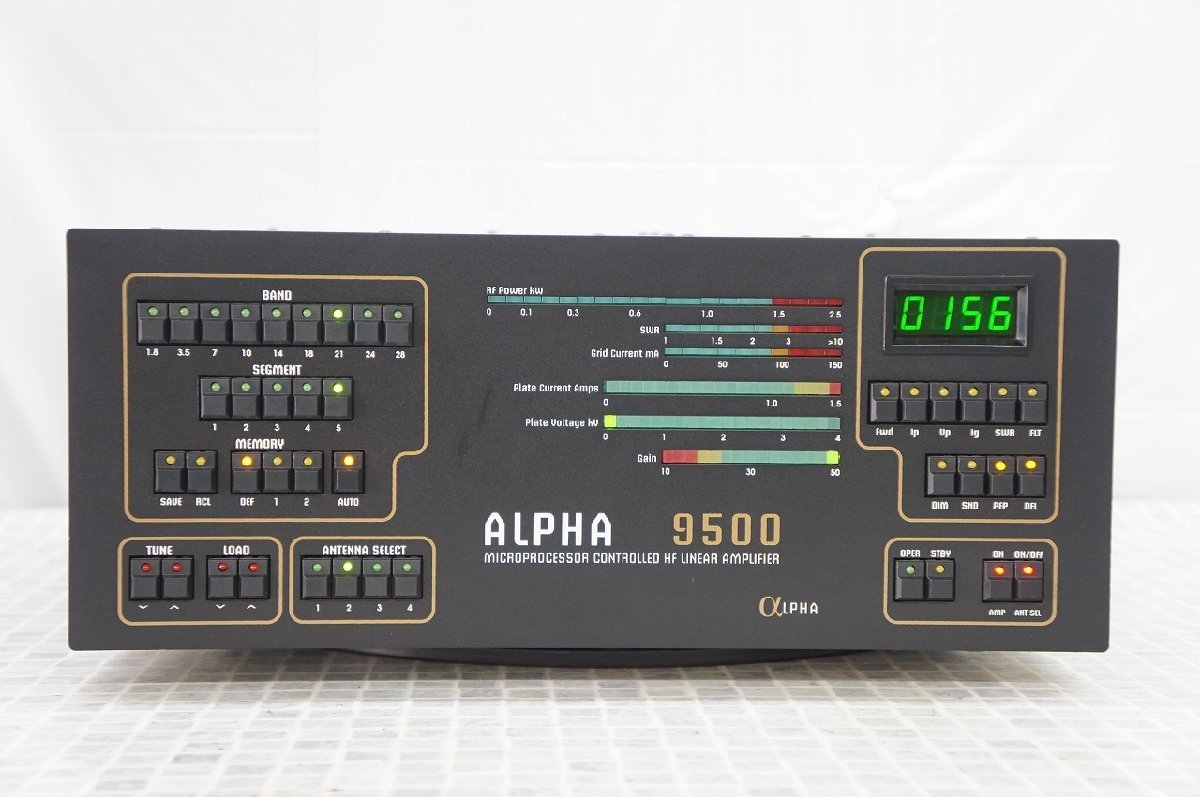 NZ H339017S ALPHA アルファ 9500 HF リニアアンプ MICROPROCESSOR CONTROLLED HF ...